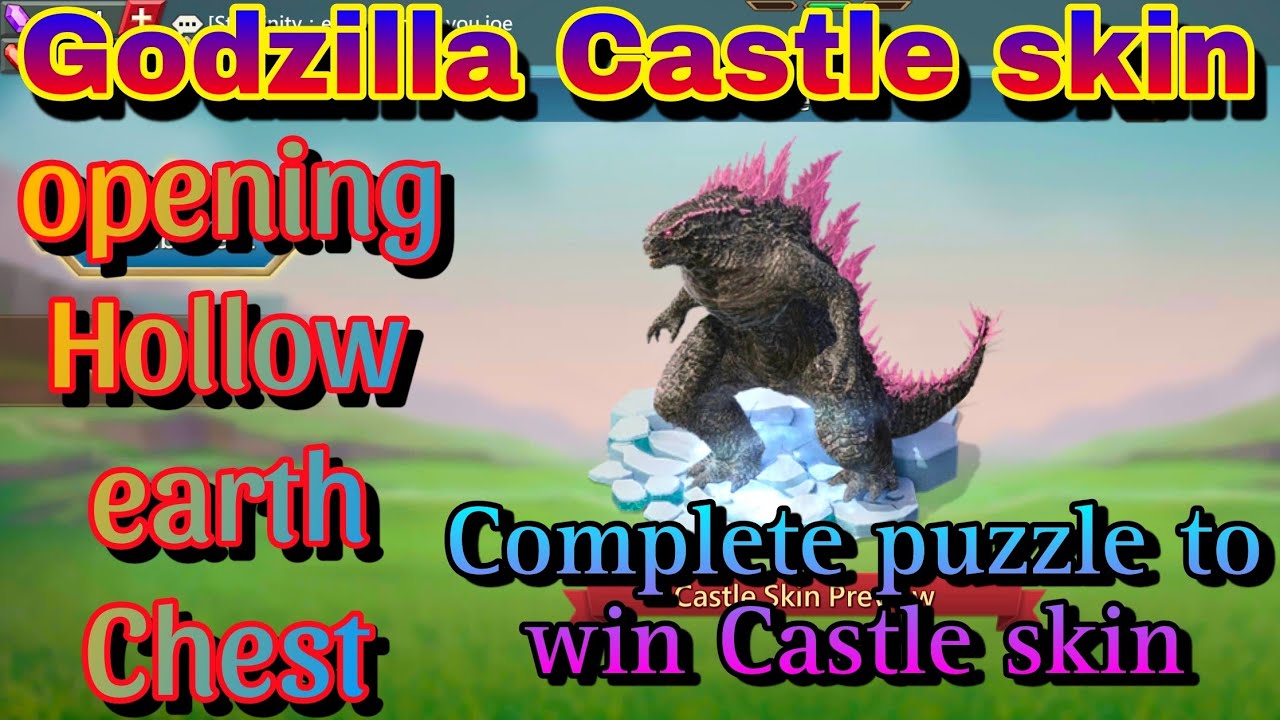 Hollow earth exploration event chest opening unlocking new Godzilla ...
