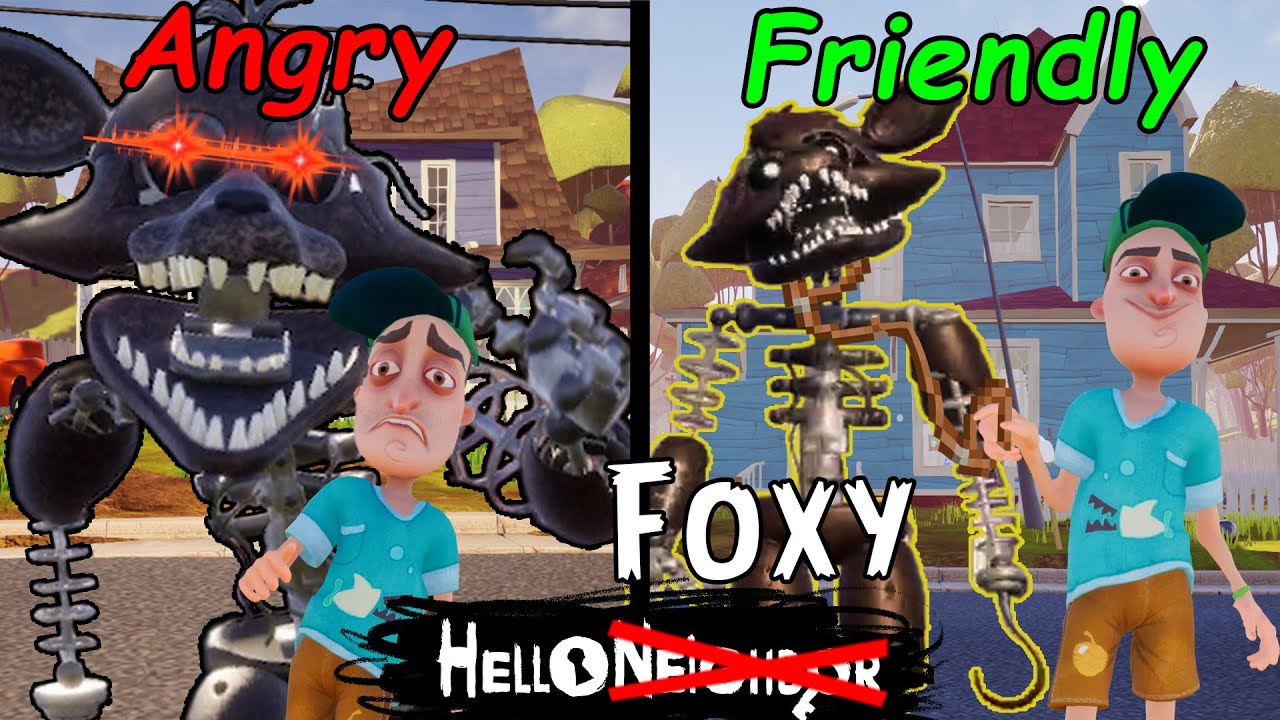 Hello Neighbor With Ignited Foxy - YouTube