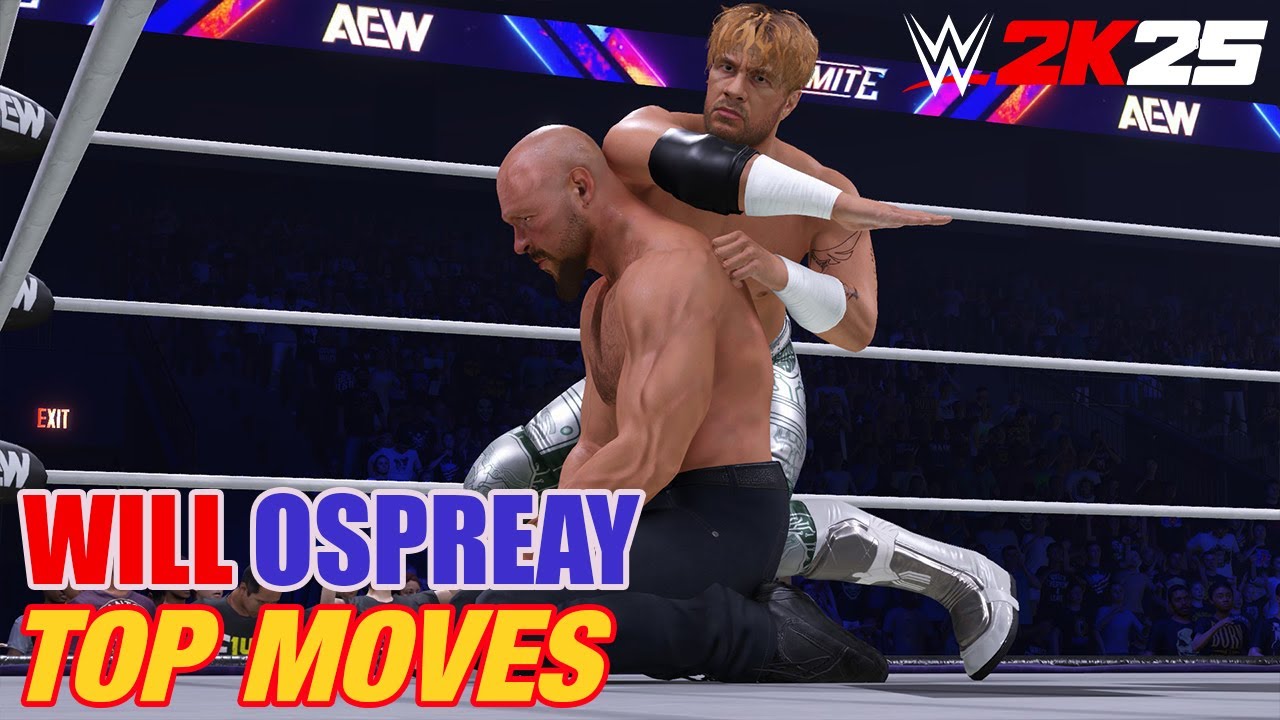 WILL OSPREAY'S TOP 20 MOVES – THE AERIAL ASSASSIN UNLEASHED! - WWE 2K25 ...