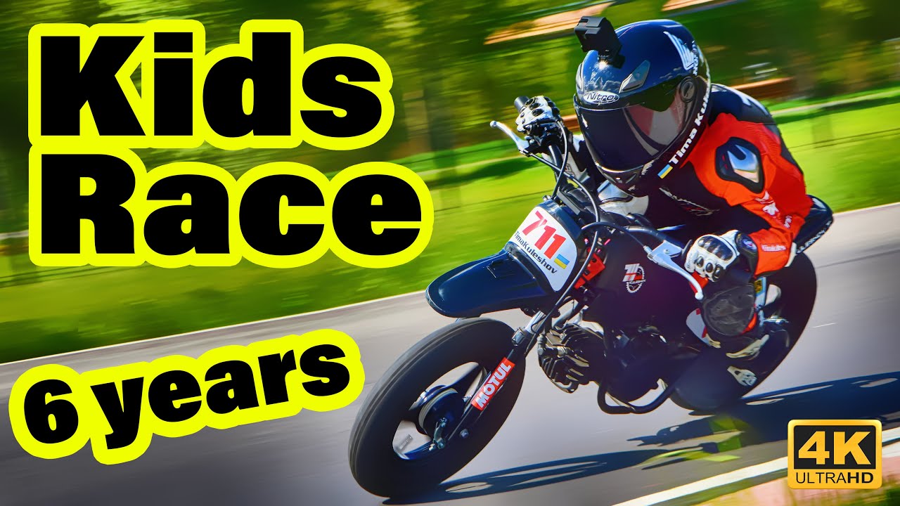 Supermoto Race Yamaha pw50 TimaKuleshov 6 years Moscow Pechatniki 2019 ...