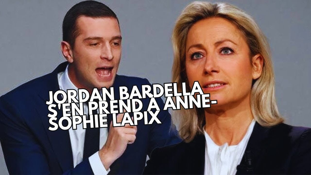 Jordan Bardella Explose en Direct et S'en Prend Violemment à Anne-Sophie Lapix - YouTube