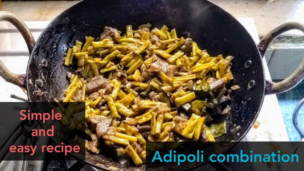 Rcp.106 Amarapayar with pachakaaya thoran|| How to make Amarapayar ...