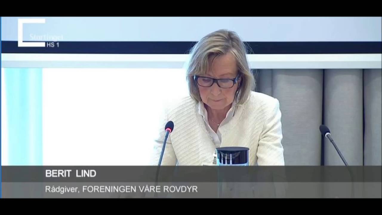 Berit lind Foreningen Våre Rovdyr - YouTube