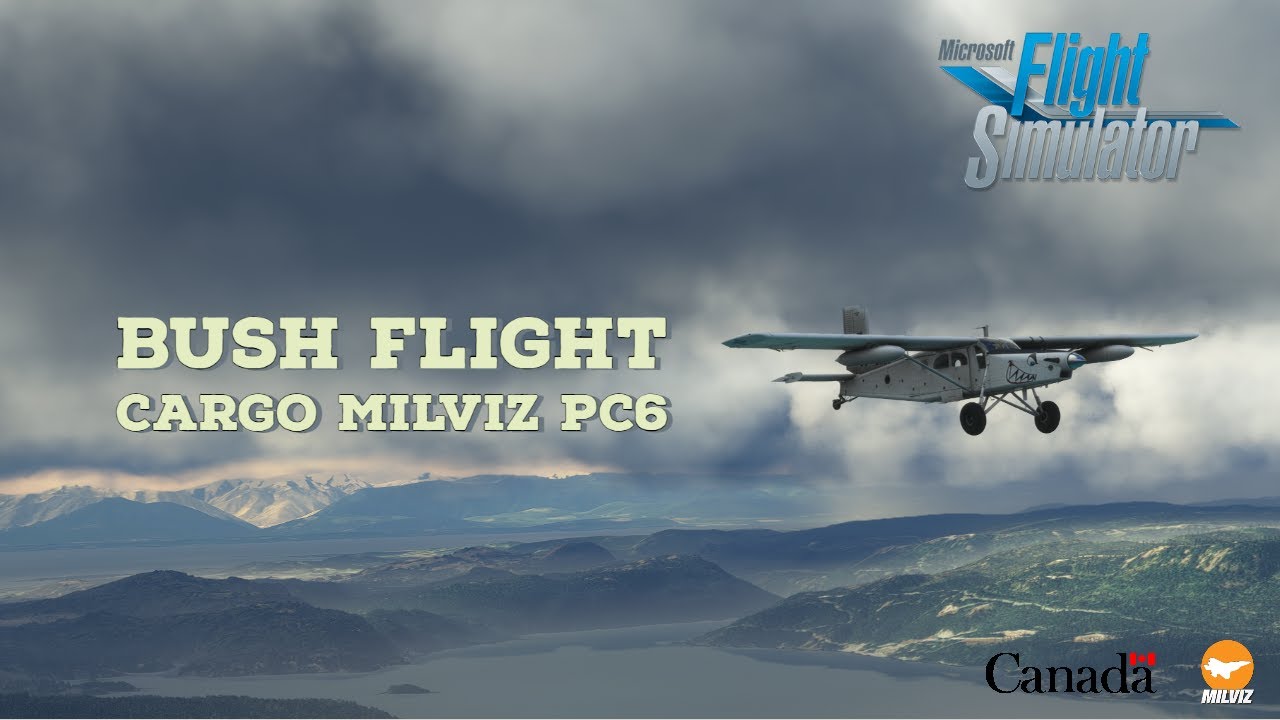 BUSH FLIGHT CANADA | PILATUS PC6 CARGO MILVIZ | MFS2020 - YouTube