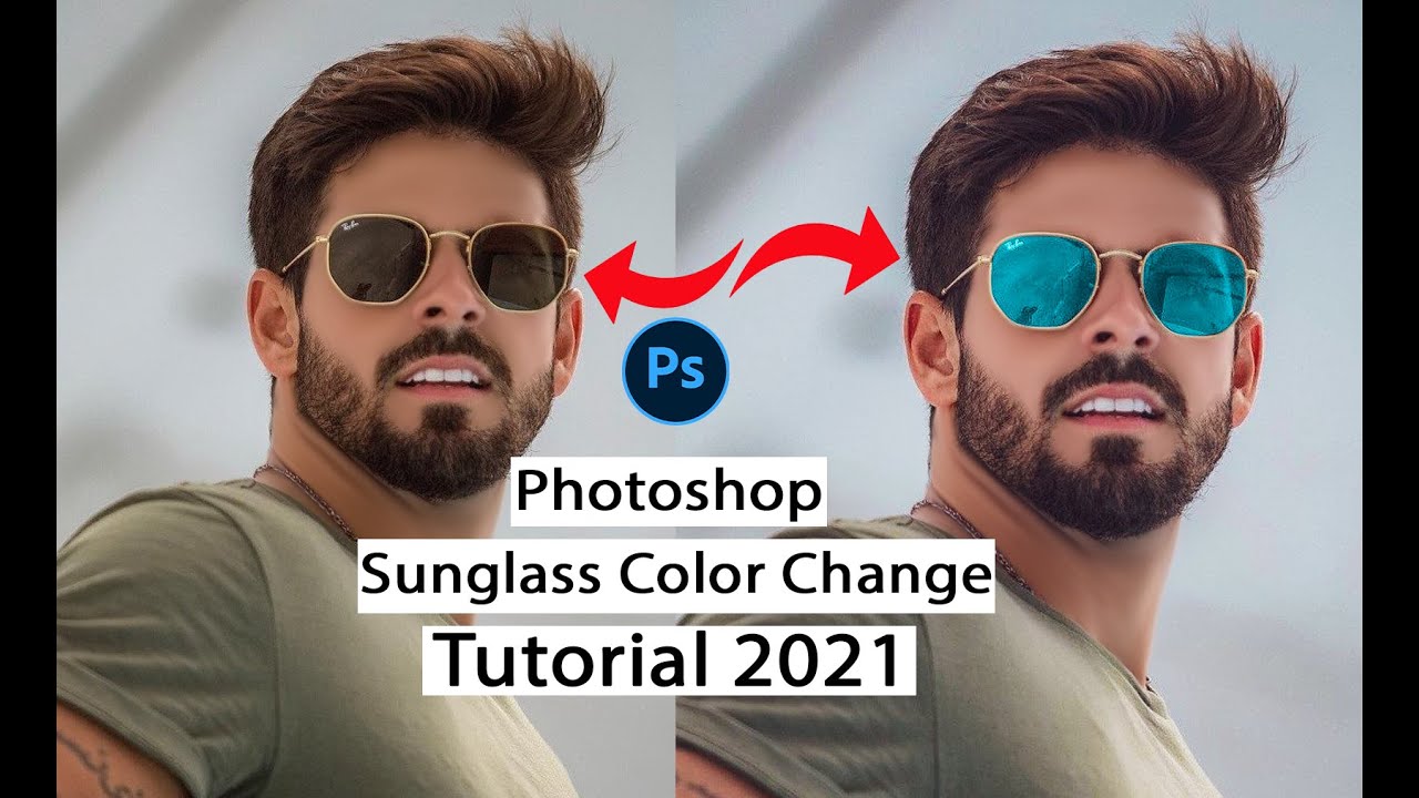 Sunglasses Color Change in Photoshop Tutorial | Change Your Sunglass ...