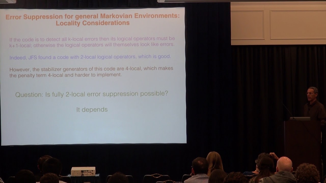 Daniel Lidar: Error suppression for Hamiltonian quantum computation ...