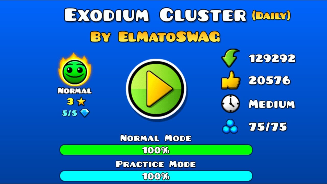 Geometry Dash Daily #23 [Exodium Cluster] by ElMatoSWAG - YouTube