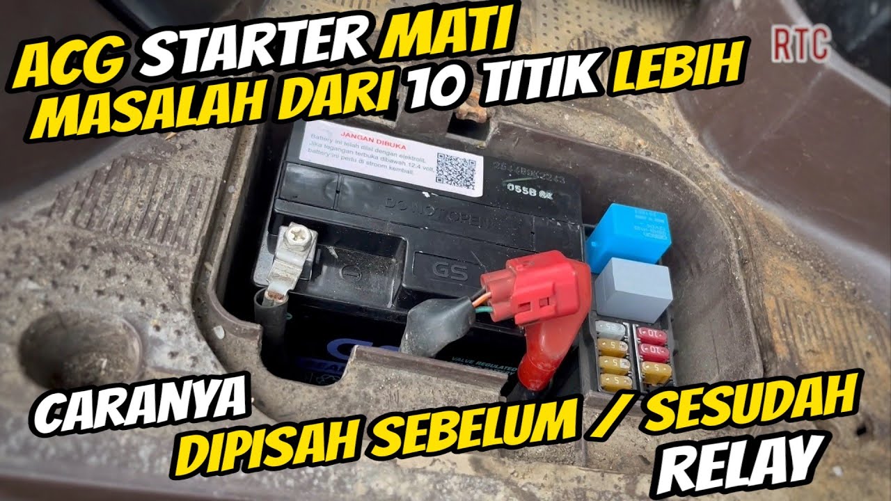 Butuh Pengetahuan Pengalaman dalam Memperbaiki Motor Honda ACG Starter ...