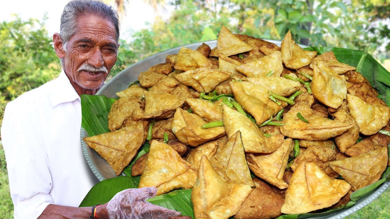 Samosa Recipe | Aloo Samosa Recipe Cooking by our grandpa for Orphan ...
