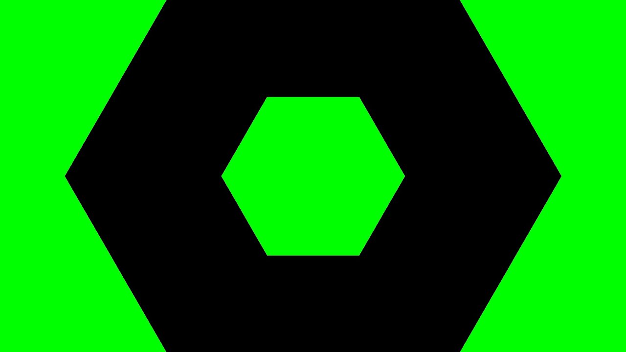 Hexagon Wipe - 4K Green Screen - YouTube
