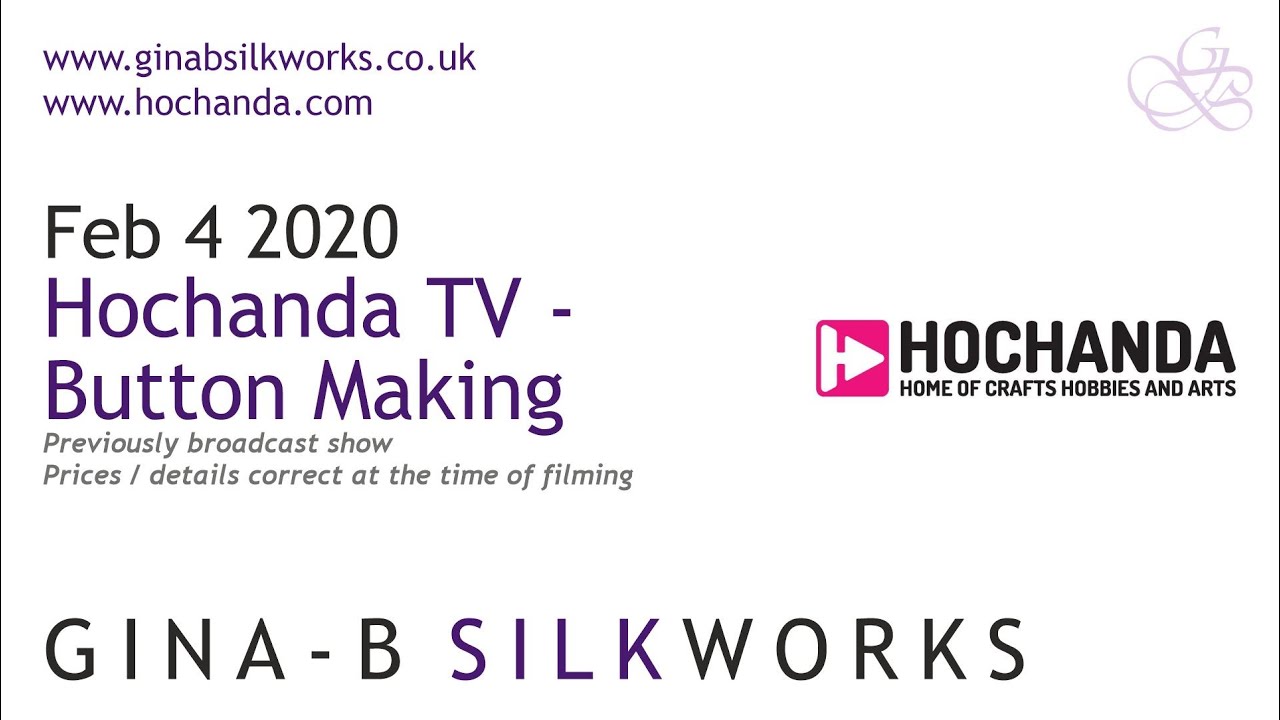 Hochanda TV show, (Button Making) 4 February 2020 - YouTube
