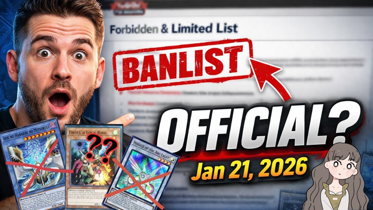 NEW TCG Banlist Today! January 21, 2026 Yu-Gi-Oh! Forbidden & Limited ...