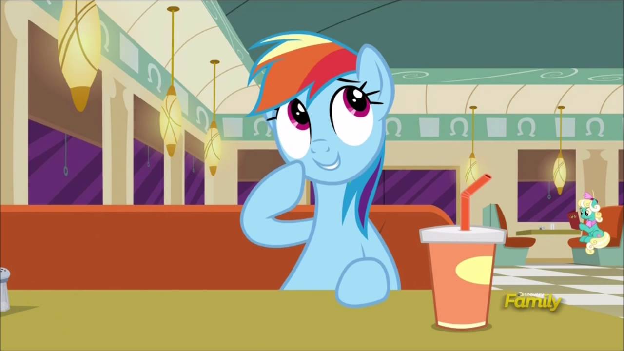 Rainbow Dash imitating Rarity - YouTube
