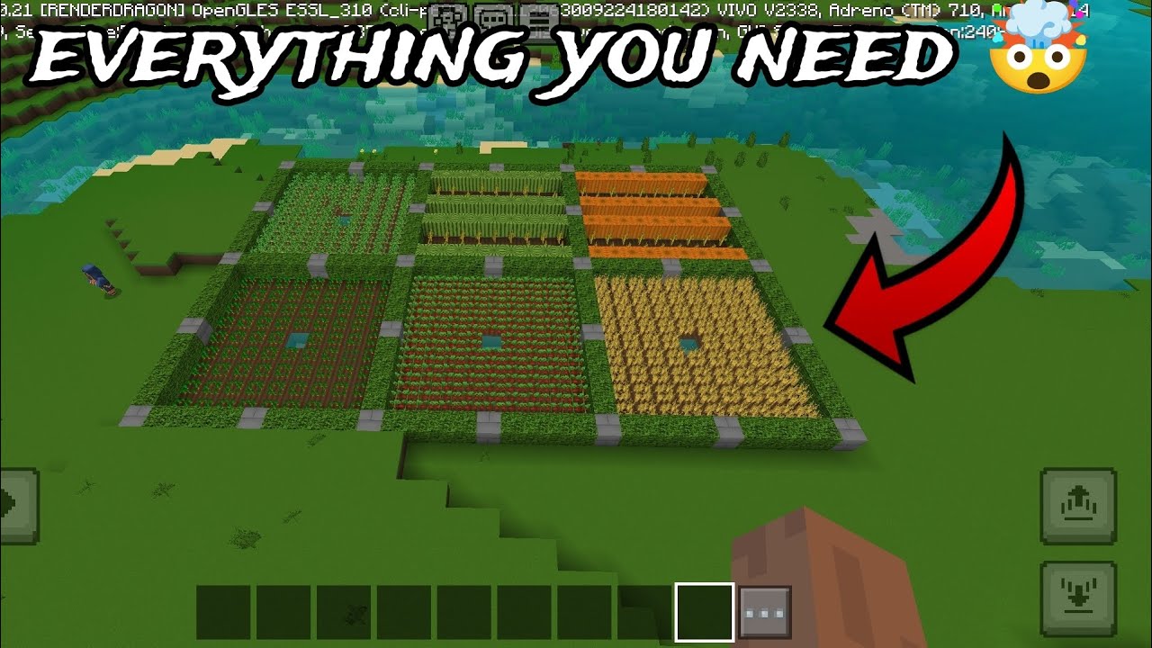 Minecraft: How To make a Farm Tutorial 🏡| Minecraft new video trending ...