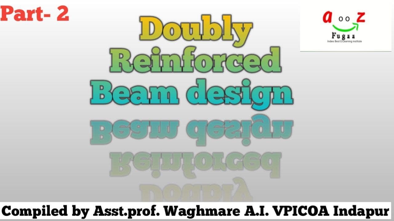 Double Reinforced beam design | Beam design | design of R.C.C beam ...