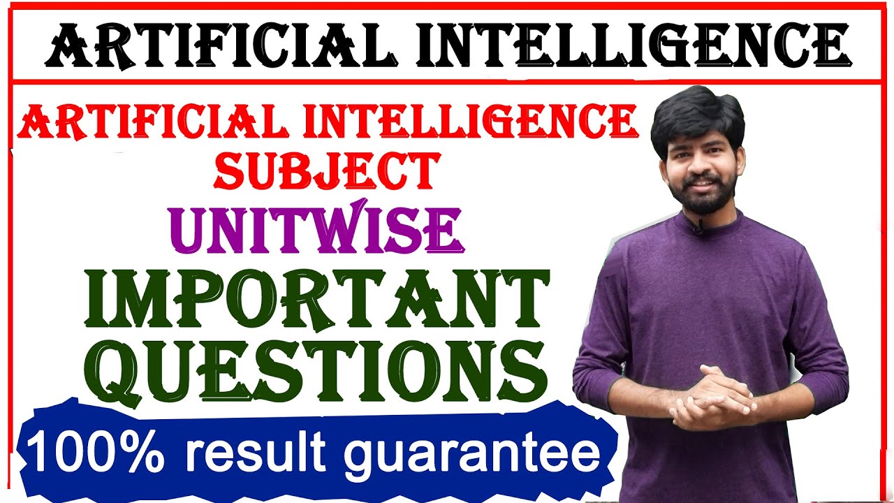 artificial intelligence subject important questions | jntuh | btech ...