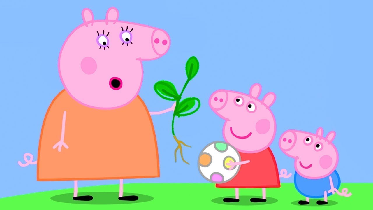 Tidy Up the Garden with Peppa Pig - YouTube