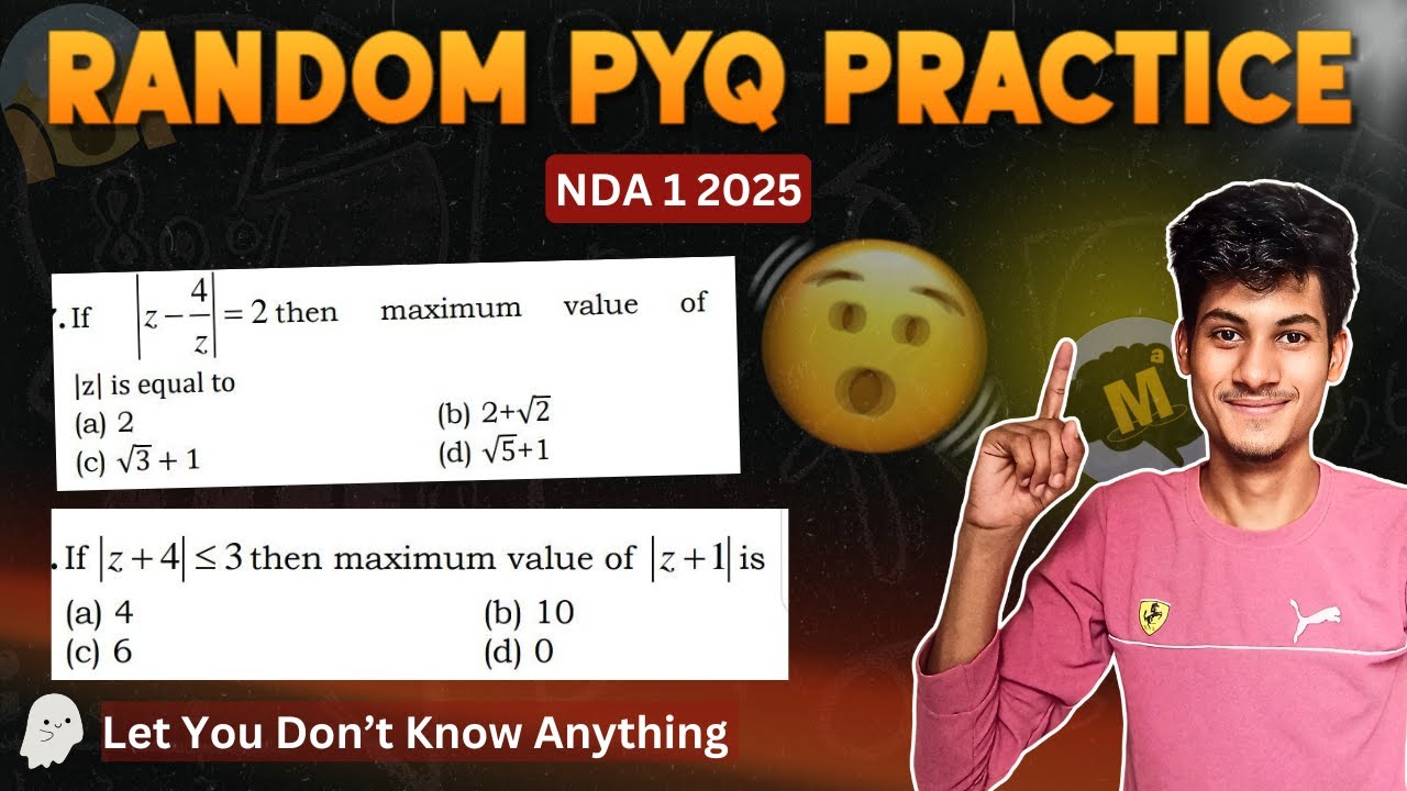 These 2 Questions Are EPIC | Random Practice for NDA 1 2025 | Maths Addicts - YouTube