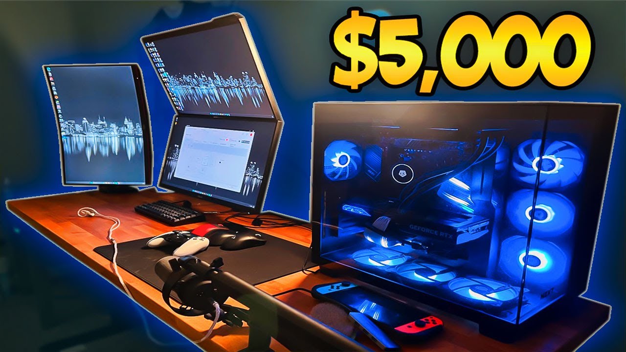 my ultimate gaming room setup tour ( 2024 ) - YouTube