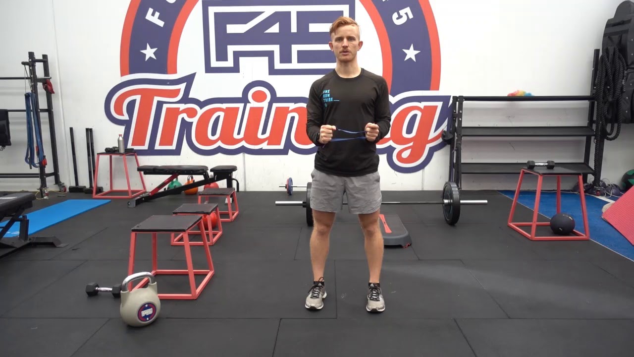 Shoulder pain - Band Internal and external rotation - YouTube