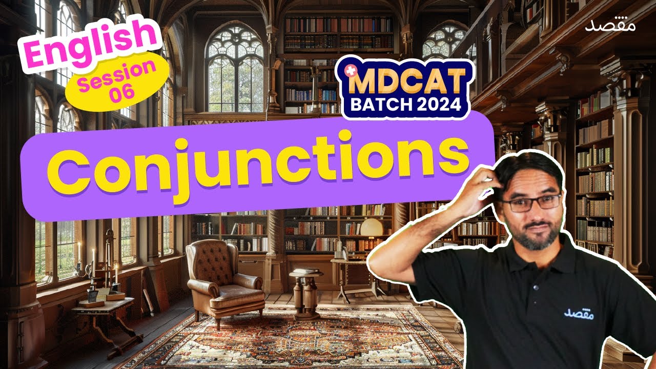 MDCAT English: Session 6, Conjunctions | Interjections - YouTube