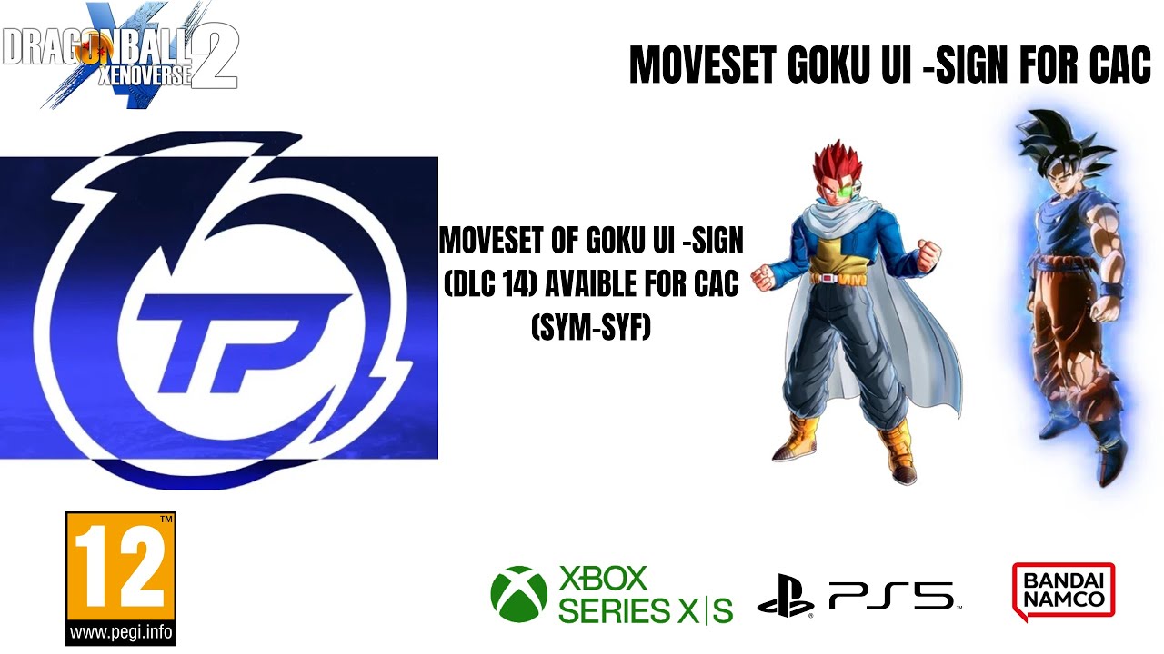 MOVESET GOKU UI -SIGN (DLC 14) AVAIBLE FOR CAC (SYM-SYF) - YouTube