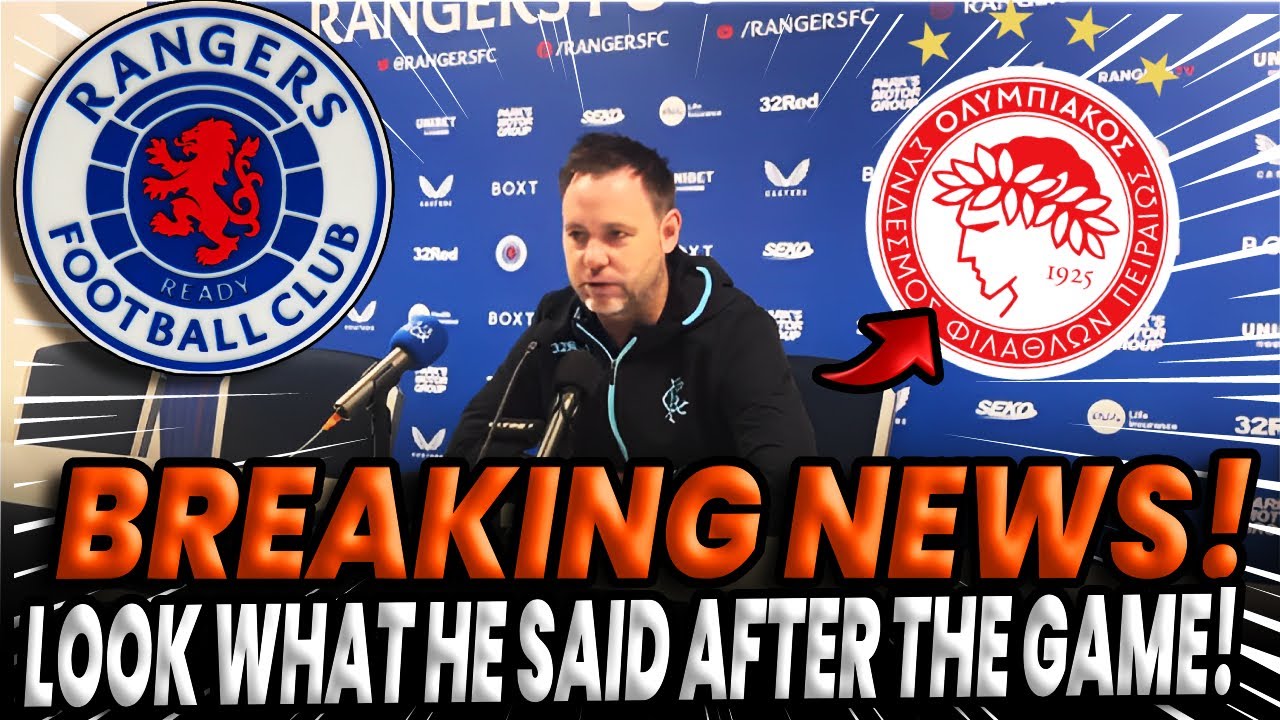 😯BREAKING NEWS! FANS REACTING ONLINE! RANGERS NEWS TODAY - YouTube