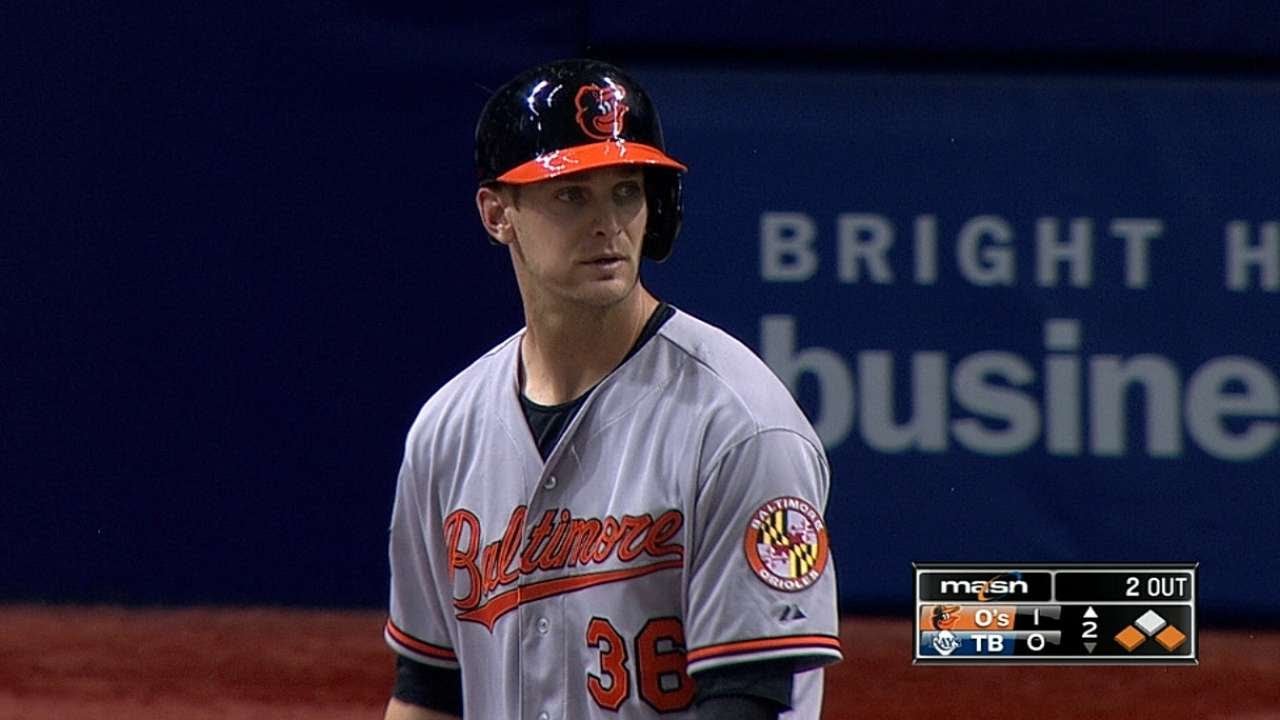 Joseph makes MLB debut for Orioles - YouTube