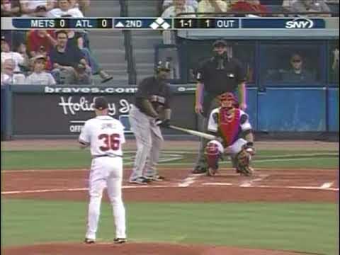 ATL@NYM: Carlos Delgado hits a one out single - YouTube