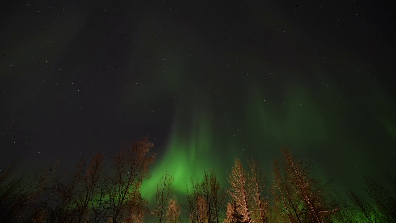 4K Aurora Borealis time lapse over North Pole, AK - YouTube
