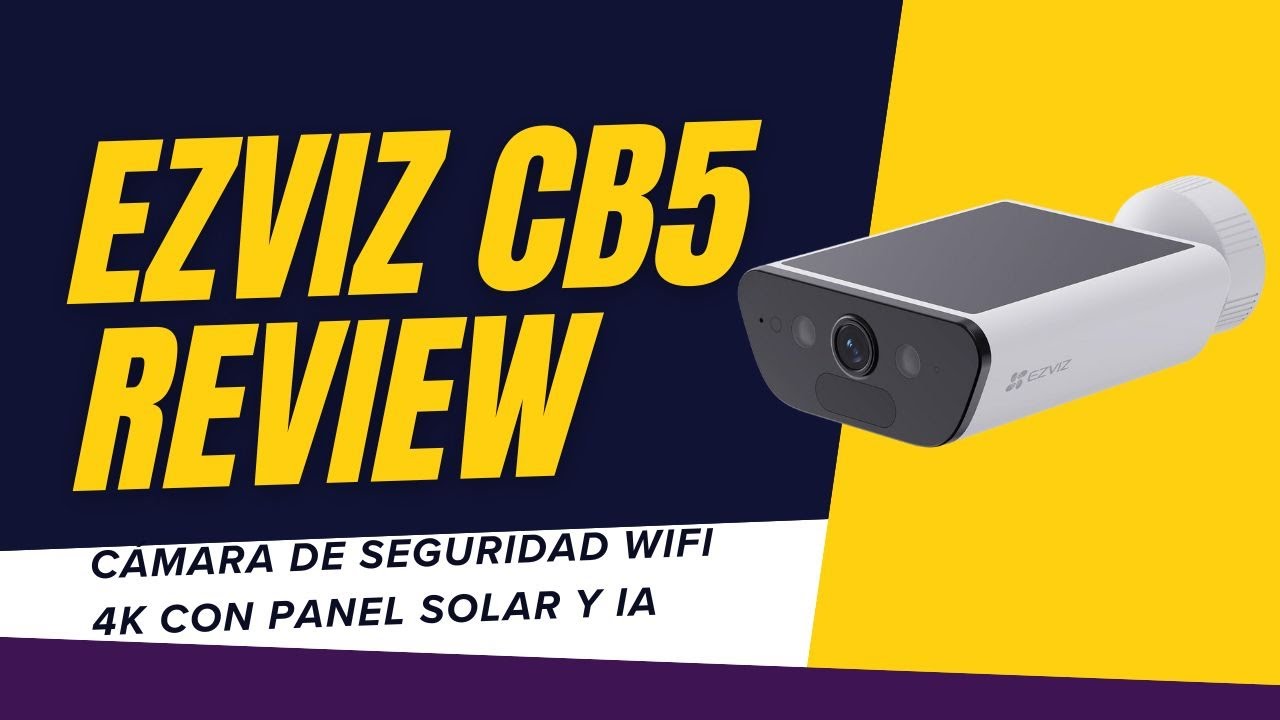 EZVIZ CB5 Review: Vigilancia 4K, IA y panel solar ¡Todo en uno! - YouTube