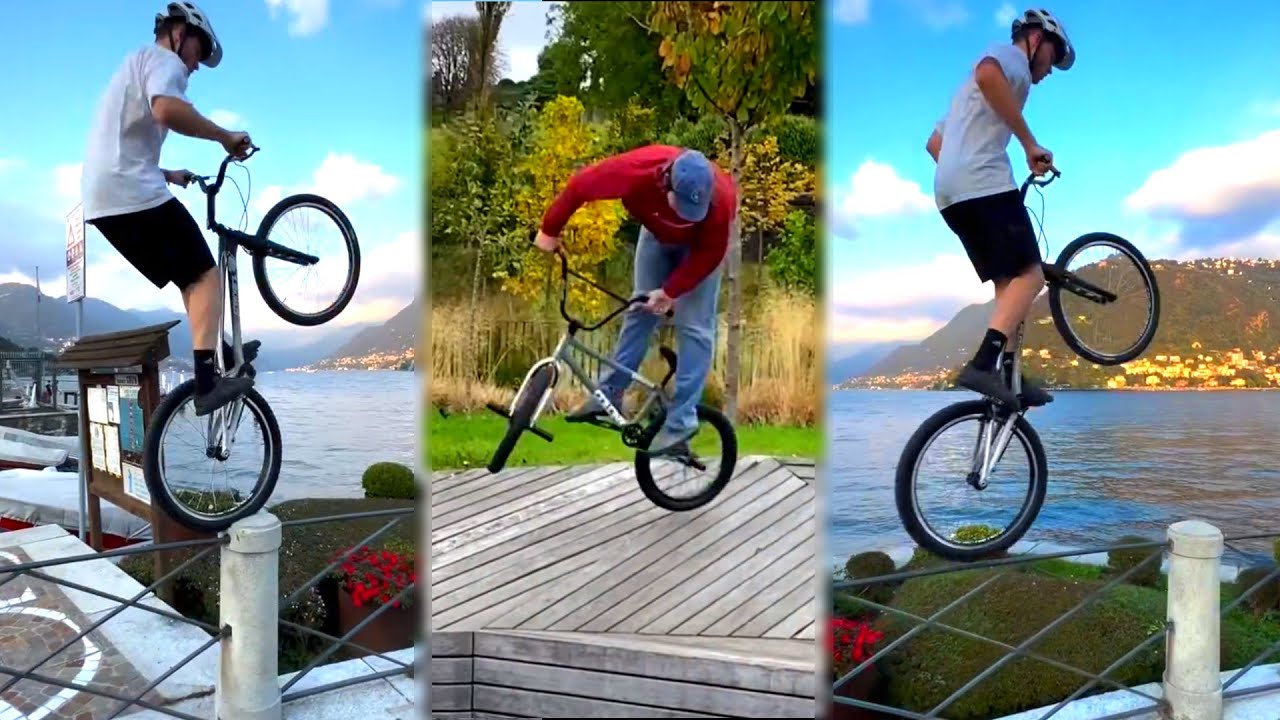 Riders c, b/ Stunt over the front wheel above the wheel - YouTube