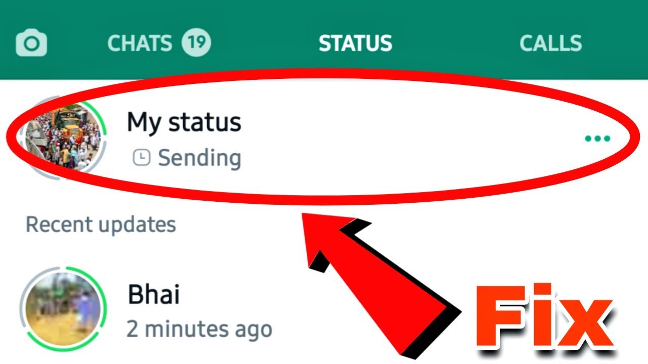 WhatsApp Status Sending Problem Solve || WhatsApp Status Not Sending ...