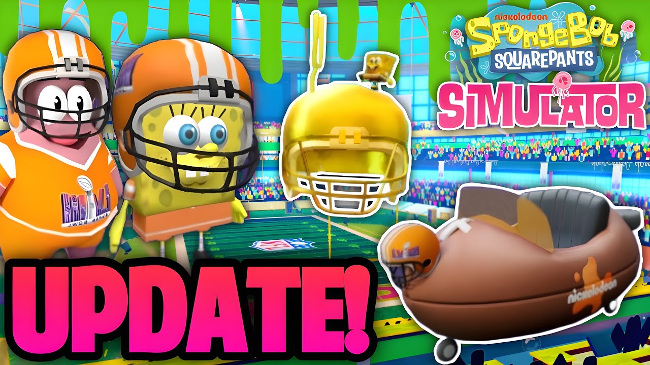 FREE UGC + SUPERBOWL EVENT! NEW SpongeBob Simulator UPDATE! (ROBLOX ...