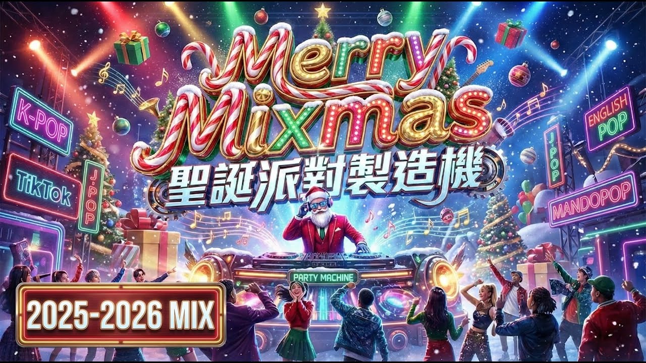 一播全場直接嗨翻！派對救星 🎅〈Merry Mixmas〉無冷場聖誕跨年串燒 - 筠芙得利 - YouTube