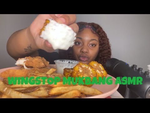 WINGSTOP MUKBANG ASMR - YouTube