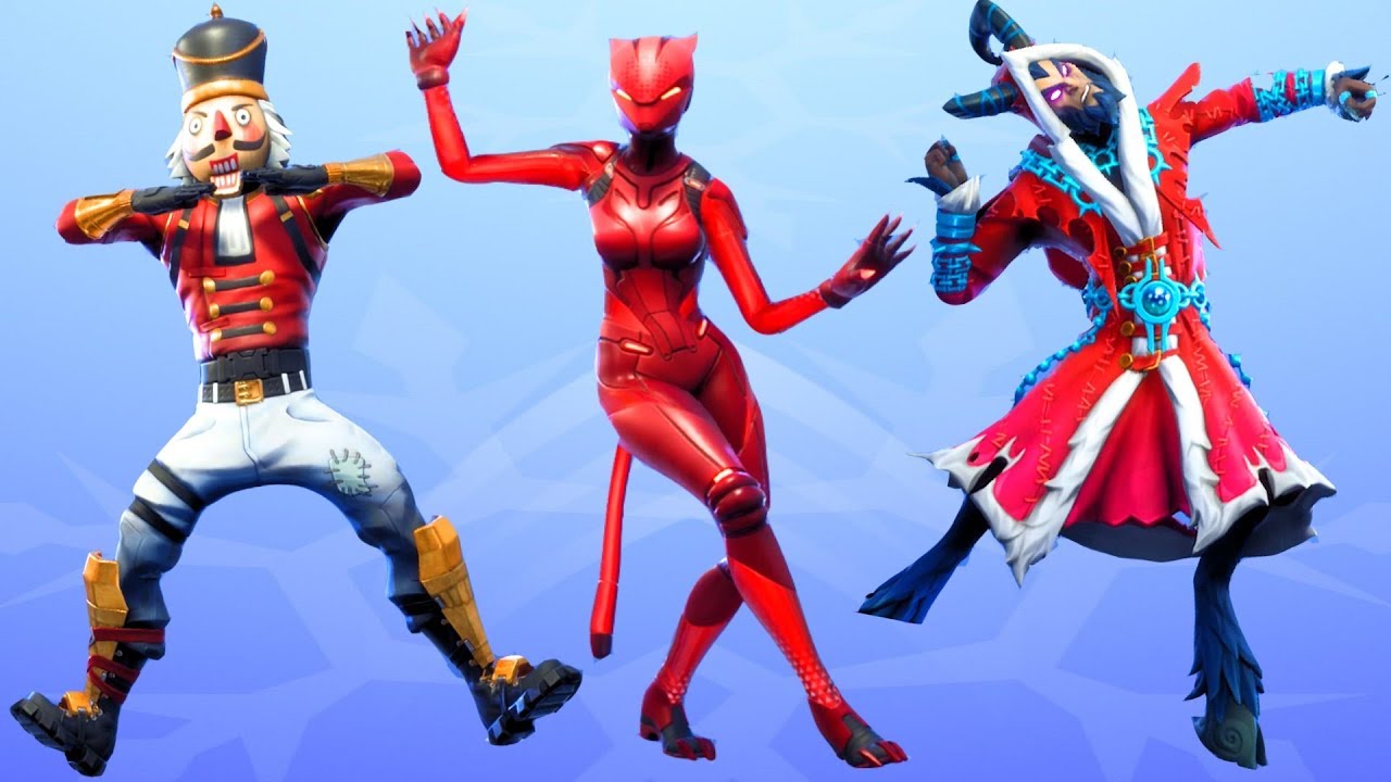 Fortnite All Dances Season 1-7 Updated to Clean Groove - YouTube