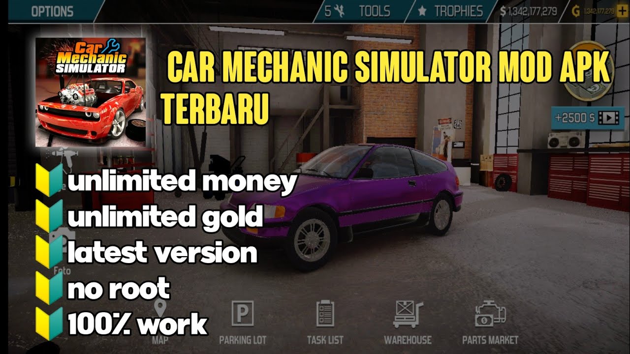 Car mechanic simulator mod apk terbaru || mod unlimited money & Gold ...