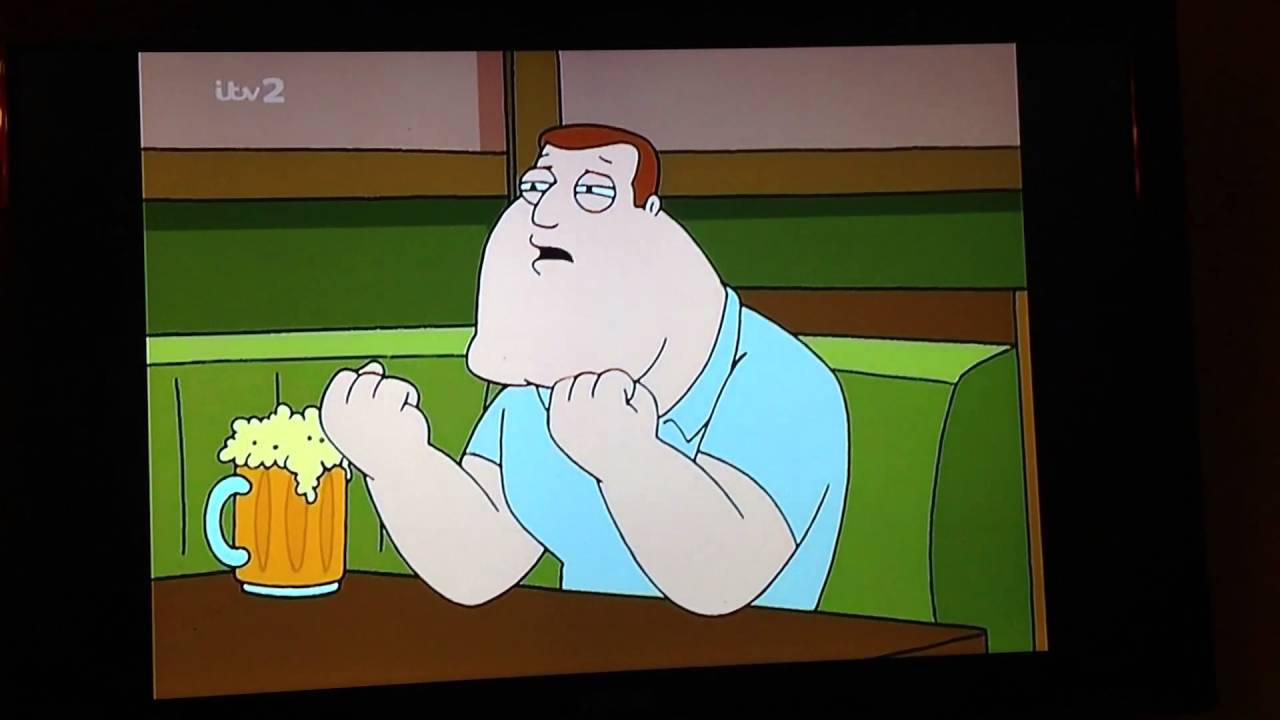 Family Guy Joe Crying whilst friends ditch him - YouTube