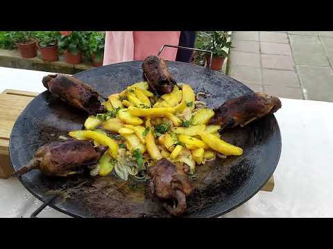 SACDA QUŞ ƏTİN HAZIRLANMASI  /DOĞADA SAC KAVURMA/