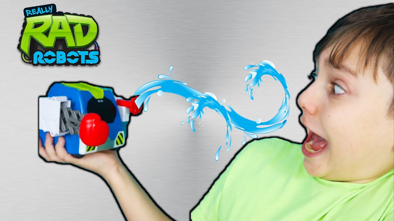 Really Rad Robots Prank Bro with awesome water blaster - YouTube