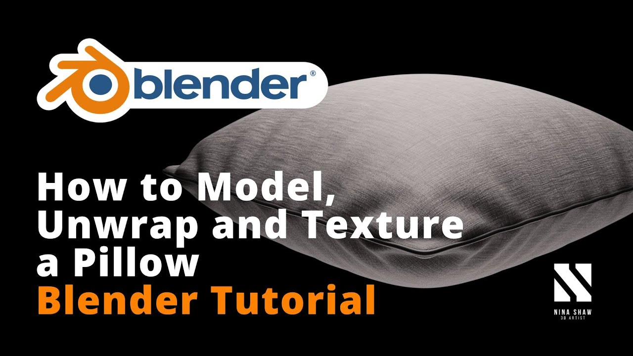 How to Model, Unwrap and Texture a Pillow in Blender - YouTube