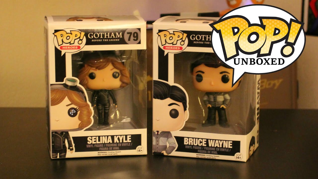 Gotham Funko Pops: Bruce Wayne & Selina Kyle - YouTube