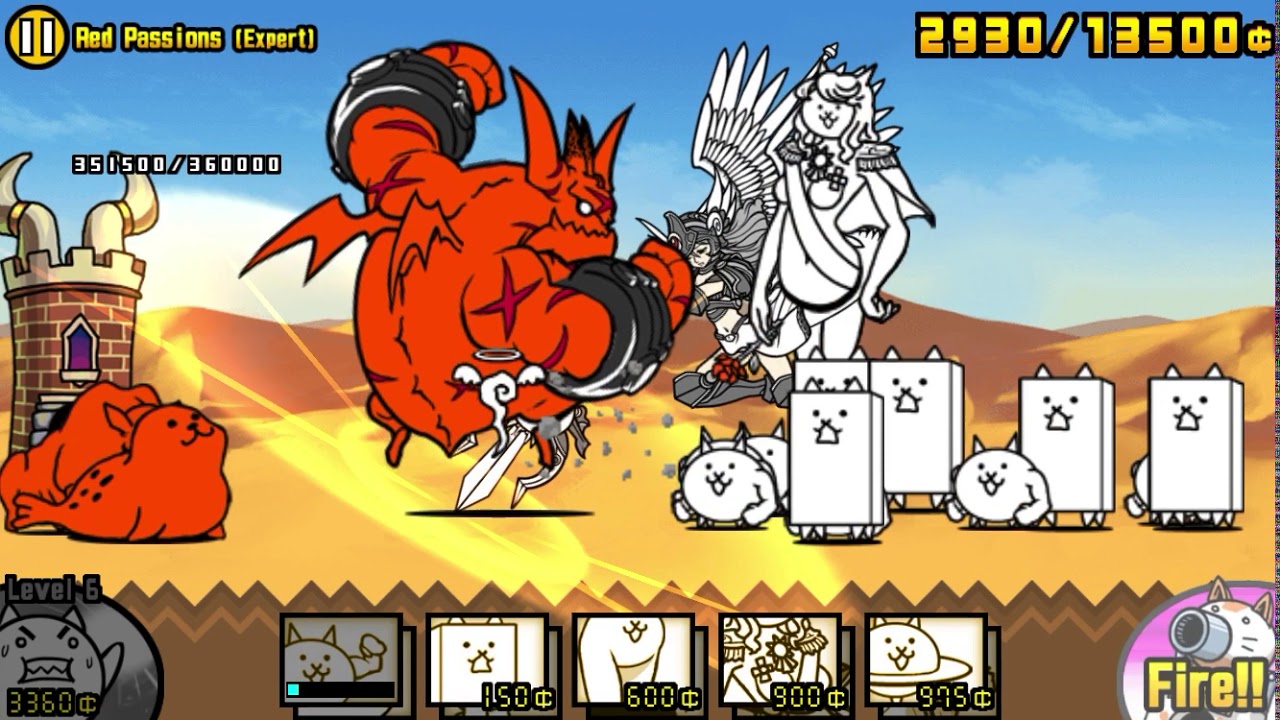 The Battle Cats - Growing Red - Red Passions (Expert) - YouTube