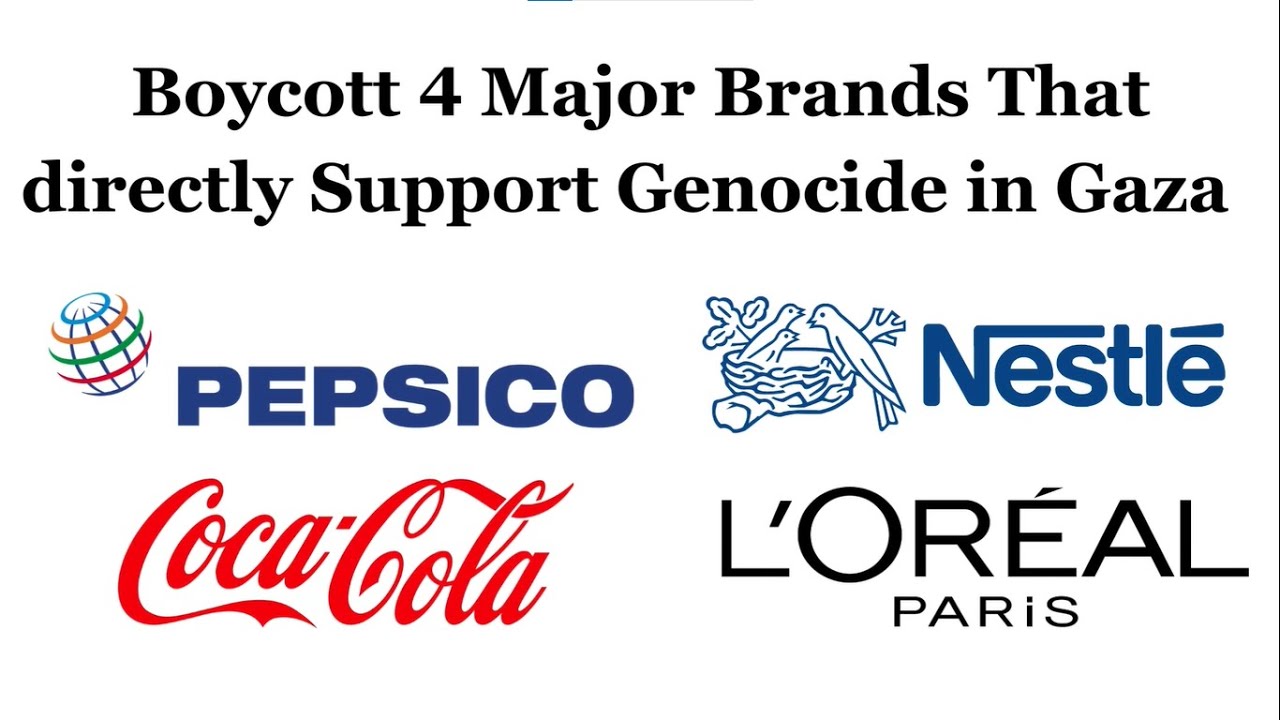 Boycott 4 Major Brands that directly support Genocide in Palestine ...