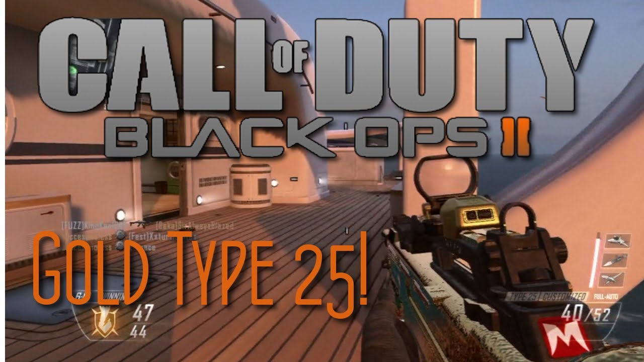 Black Ops 2 - Gold Type 25 Assault Rifle Tips! (Gold Gun Show Ep. 7 ...