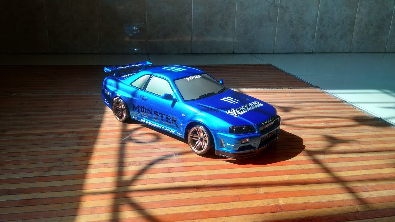 Nissan GTR 34 rc drift - YouTube