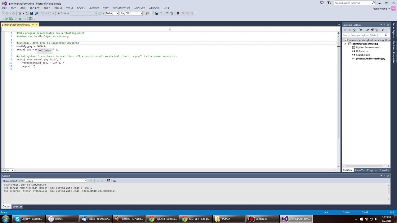 Python - Printing and Formating - YouTube
