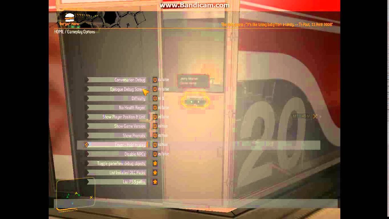 FREE! DEBUG CHEAT BURGER MOD MENU FOR DEUS EX HUMAN REVOLUTION - YouTube