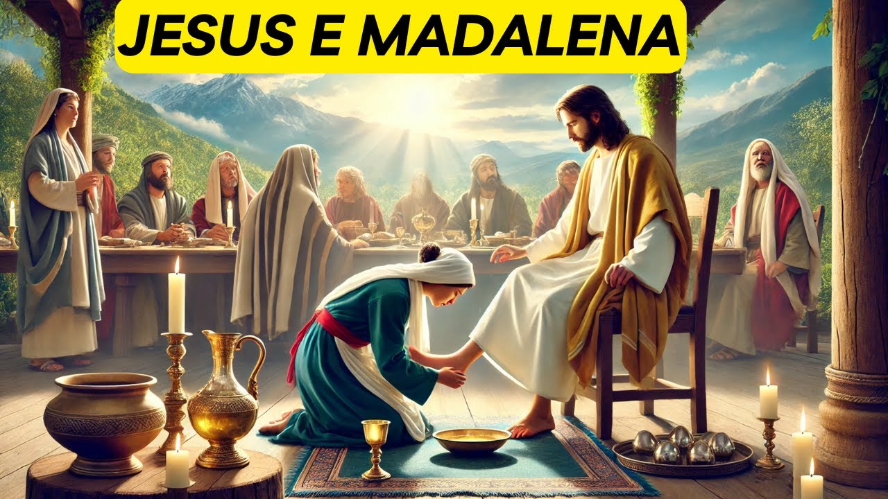 Jesus é ungido por uma pecadora | Lucas 7,36-50 | Histórias Bíblicas ...